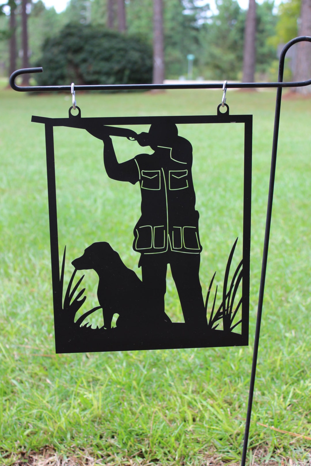 Bird Hunting Metal Garden Flag - Etsy