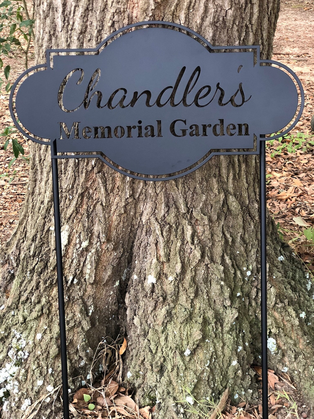 Memorial Garden Stake metal // Custom Grave Marker // Custom Gravesite ...