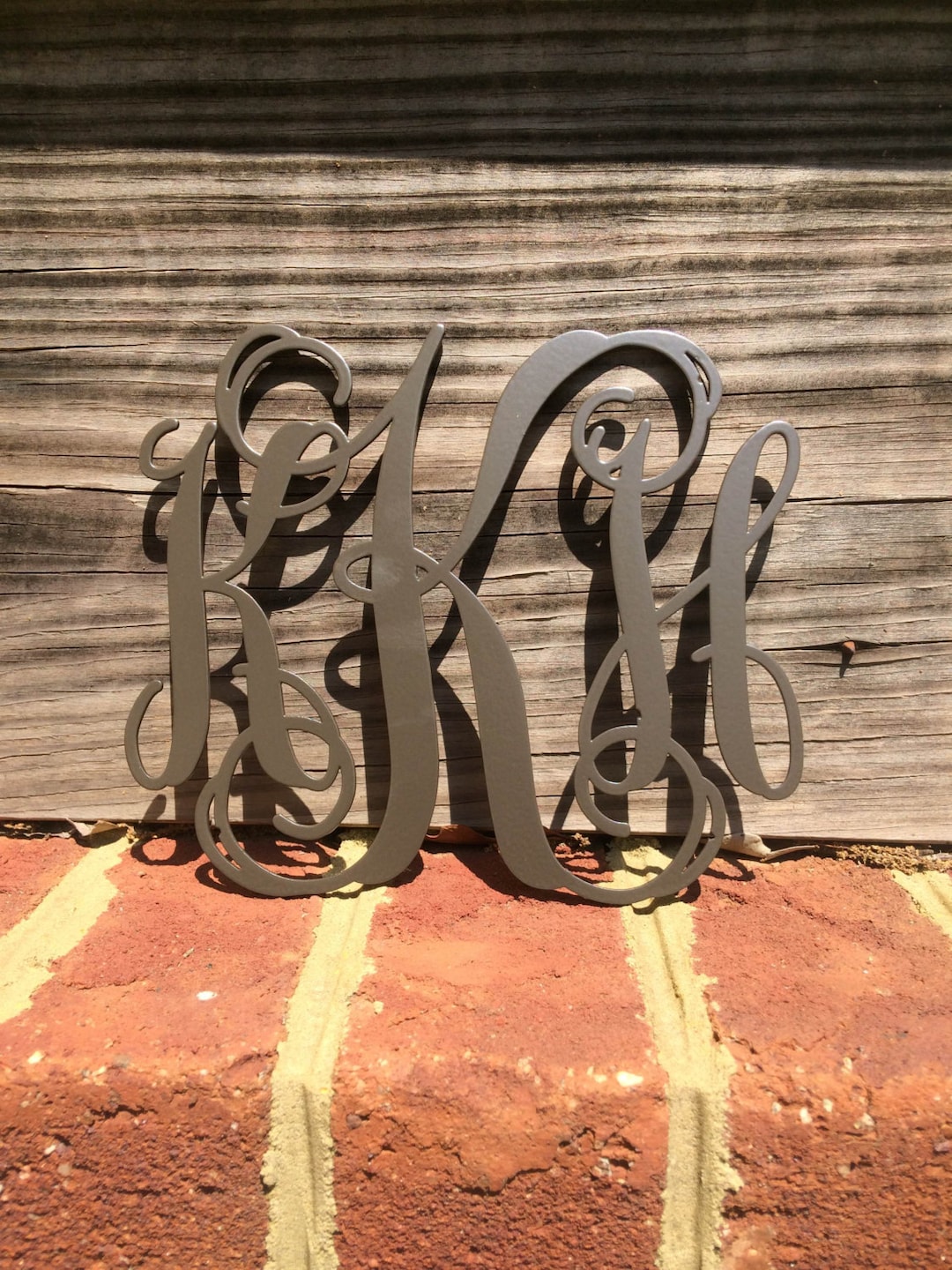 Metal Monogram Wall Art, Small Size, FREE Shippingpersonalized Home ...