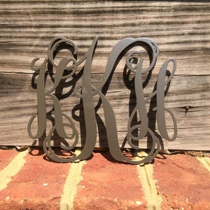 Metal Monogram Wall Art, Small Size, FREE Shippingpersonalized Home ...
