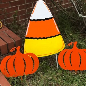 Candy Corn Metal Yard Stake - Etsy