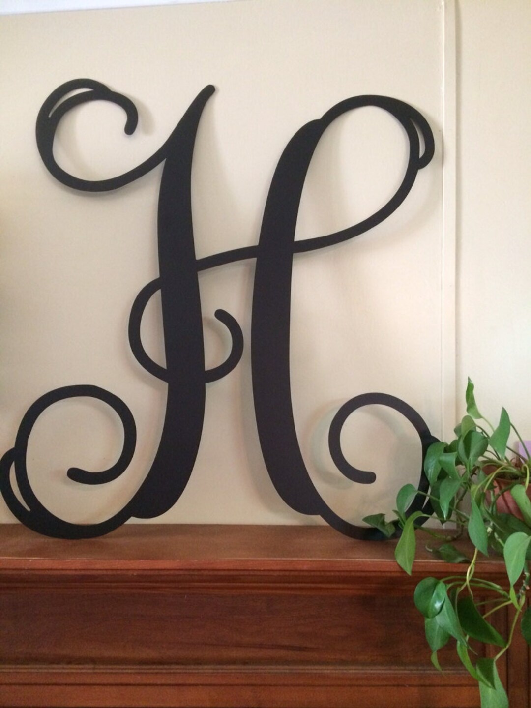 Large Single Letter Metal Monogram Wall/door Hangerpersonalized Home ...