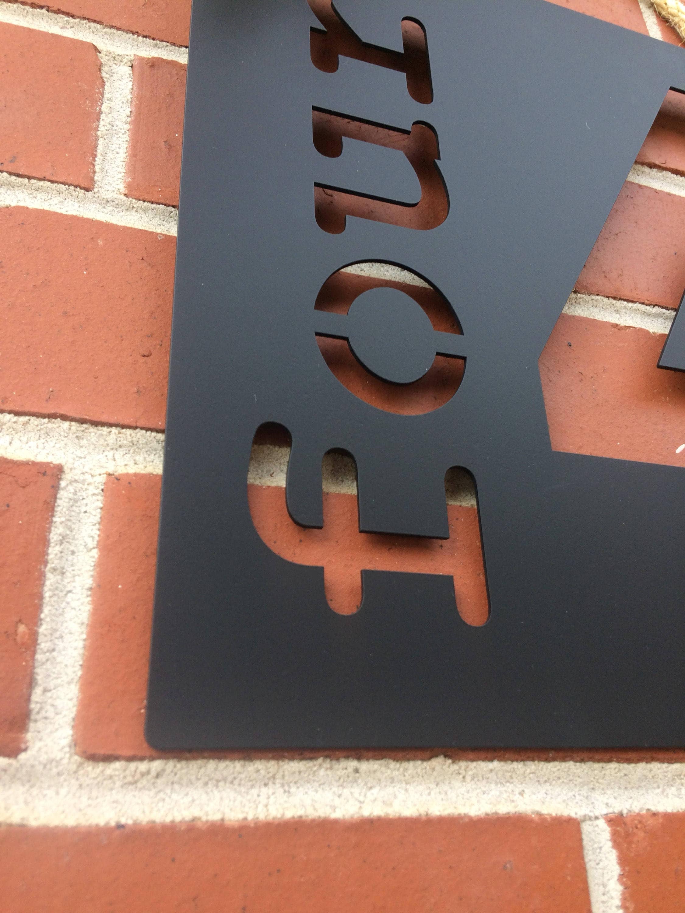 Metal Number Signs indoor/outdoorpersonalized Home Decor | Etsy