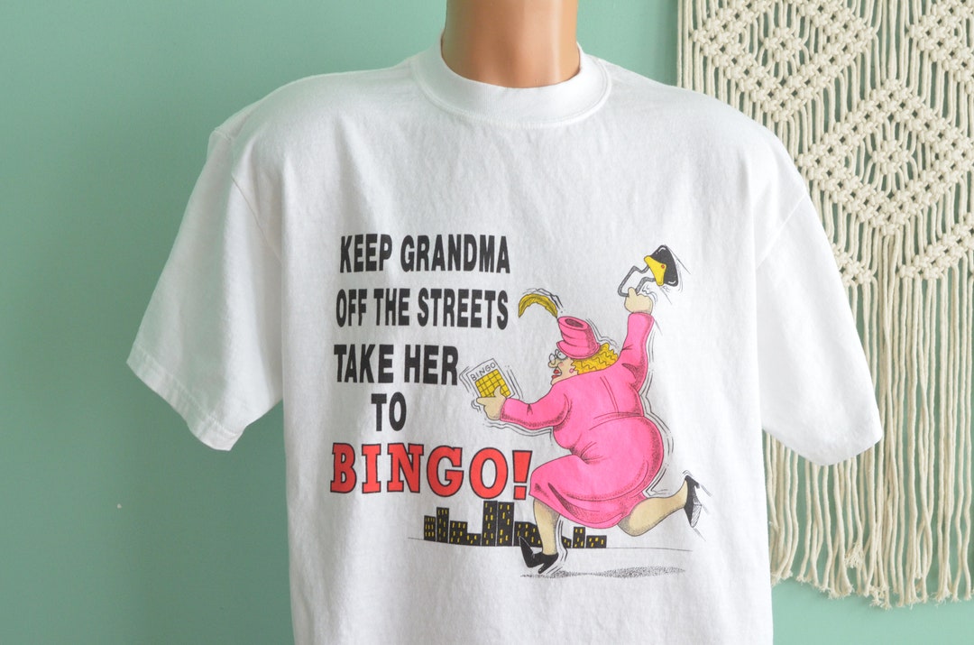 Vintage 90s T-shirt keep Grandma off the Streets...take - Etsy