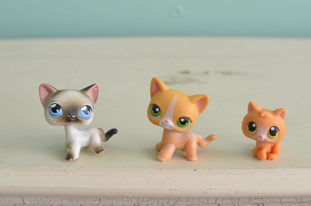 Vintage Littlest Pet Shop LPS Choice Kitty Cats Kittens Hasbro ...