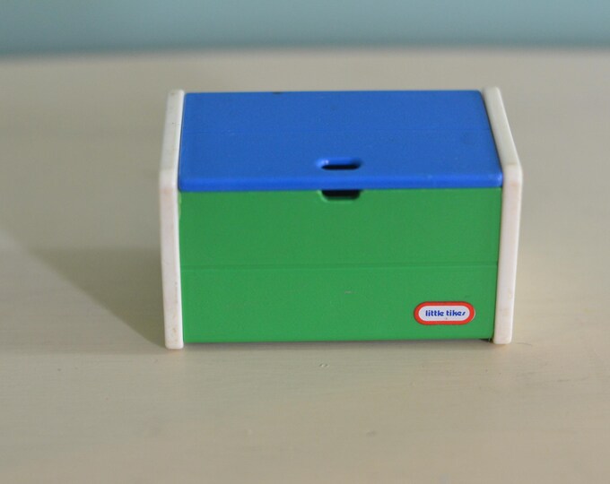 Vintage 80s Little Tikes DOLLHOUSE SIZE Toy Box With Lid Pretend Play ...