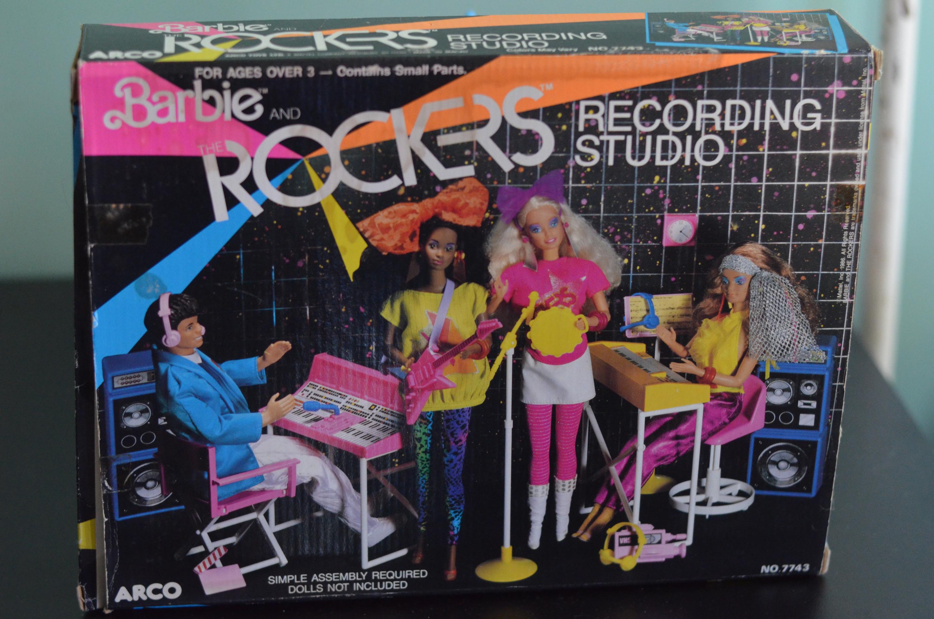 Vintage 80s Barbie and the Rockers Playsets Recording Studio and Live ...