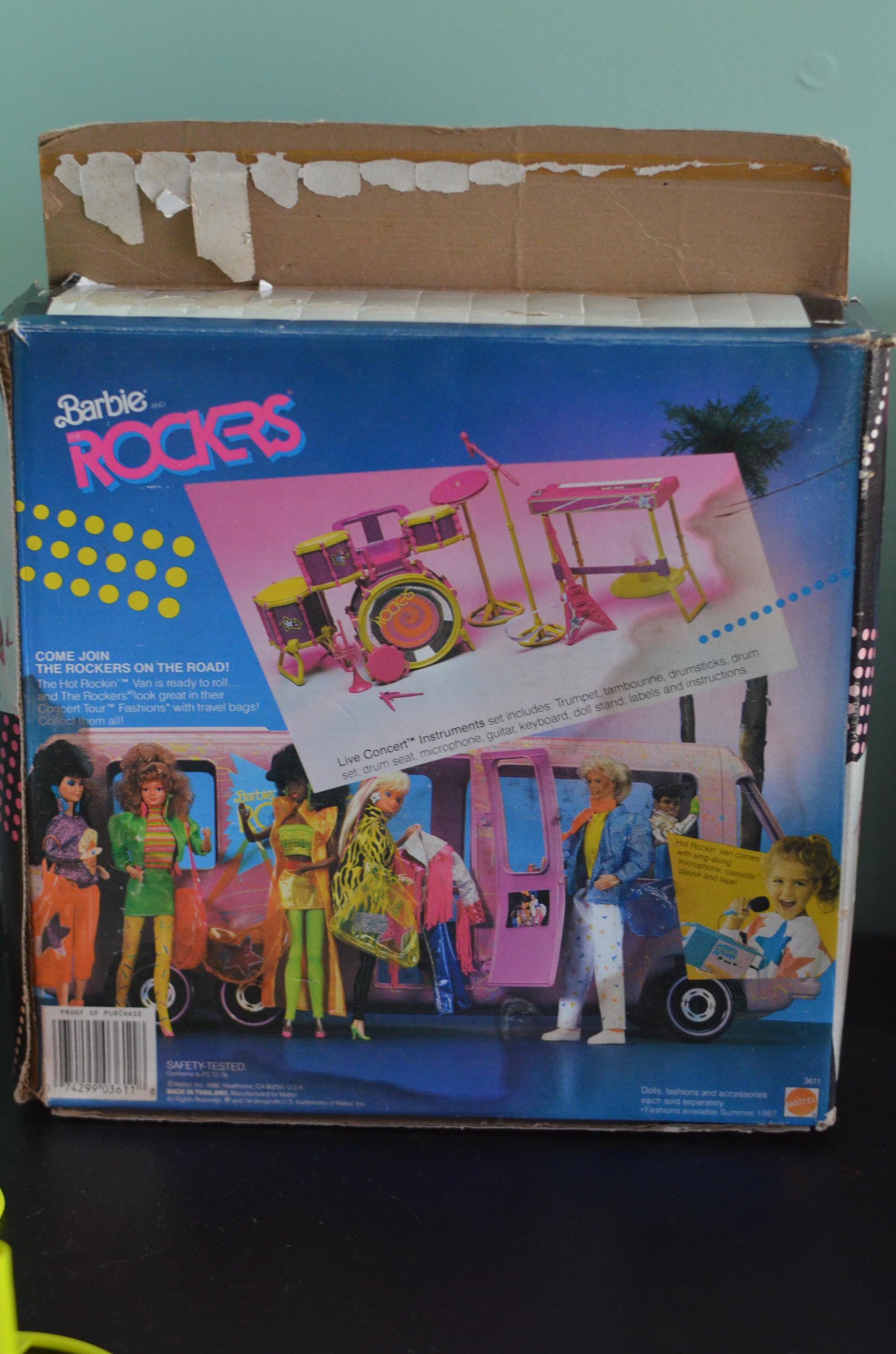 Vintage 80s Barbie and the Rockers Playsets Recording Studio and Live ...