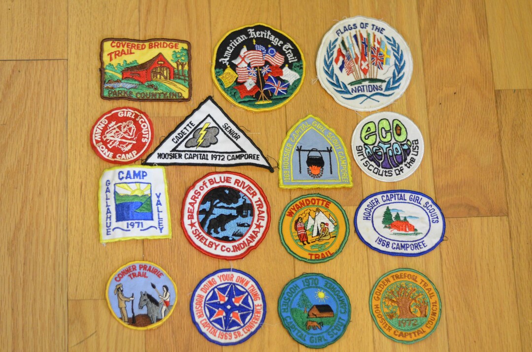 Choice Vintage Girl Scout Embroidered Patches 1960s - 1980s - Etsy