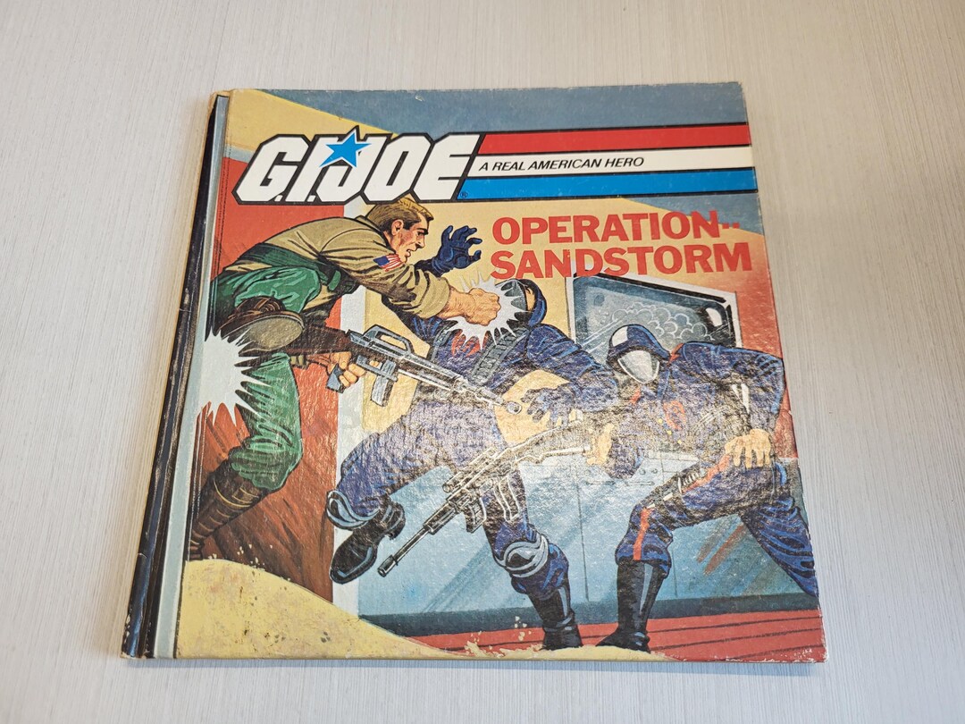 GI Joe Book A Real American Hero Operation Sandstorm ARAH Hasbro 1984 ...