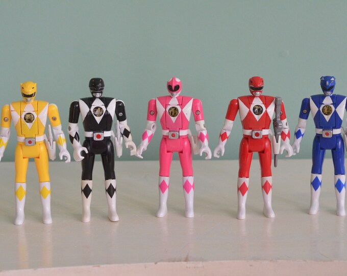 Vintage 1993 Bandai Mighty Morphin Power Rangers MMPR Flip Head Action ...