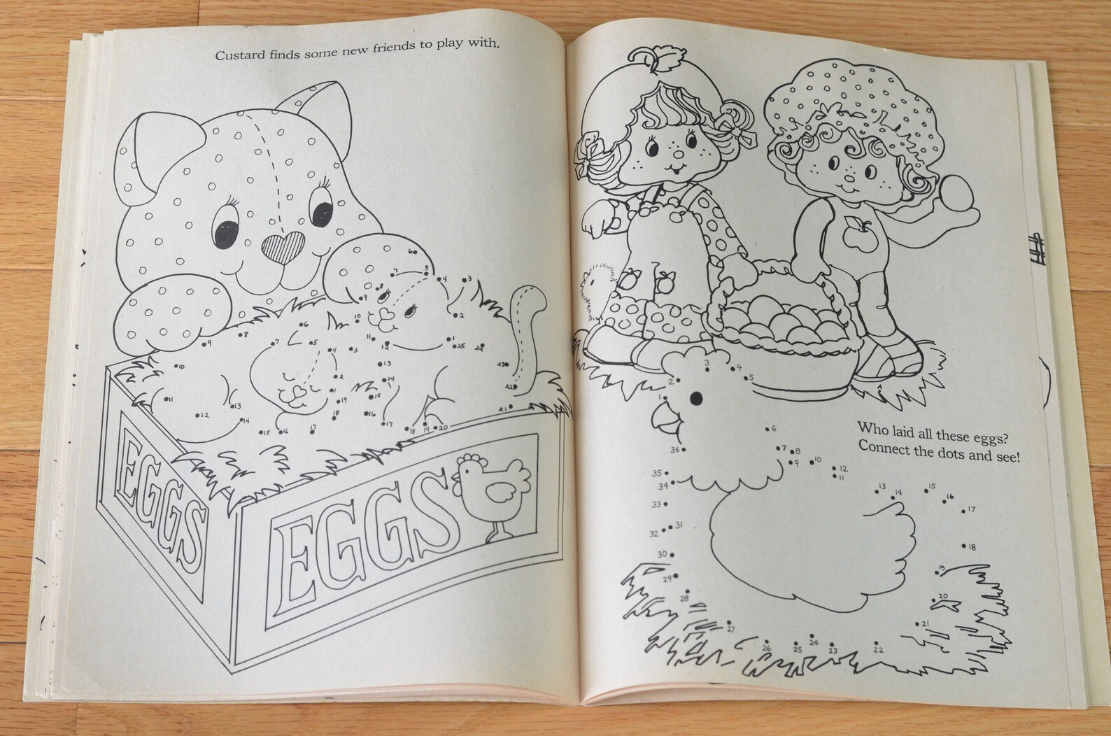 Vintage 80s Strawberry Shortcake's Connect the Dots Fun - Etsy