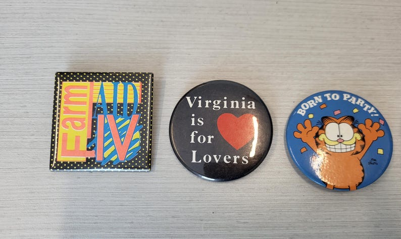 Choice Authentic Vintage 70s 80s Pinback Buttons Funny Humorous Novelty ...