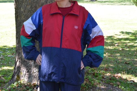 Vintage 80s 90s Team USA United States Olympic Training Center Jacket ...