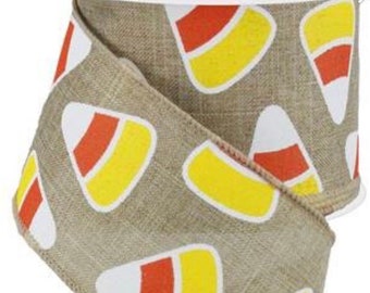 Candy corn ribbon | Etsy