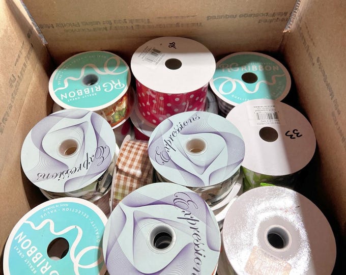 26 WIRED RIBBONS……260 Yards-o….….perfect for Bows, Wreaths, Packages ...