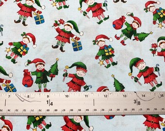 Elf Christmas Fabric | Etsy