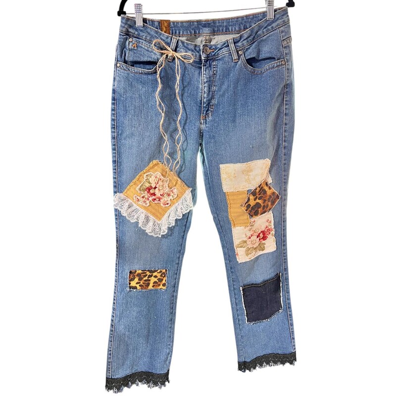 Patchwork Jeans - Etsy