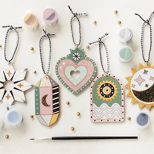 DIY Kit, Celestial Christmas Tree Ornament Kit, Craft Kit, DIY Holiday ...