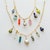 Colorful Statement Necklace, Colorful Charm Necklace, Layering Necklace ...