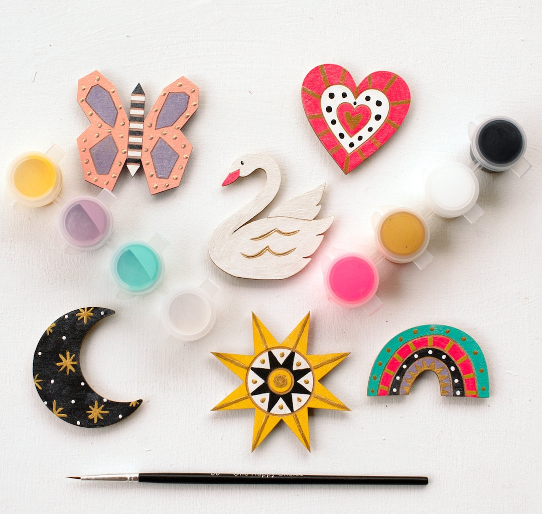 DIY Kit Paint Your Own Magnet Kit, Craft Kit, Party Kit, Stay at Home ...