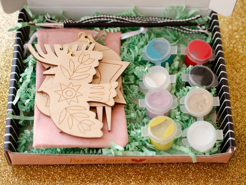 Holiday DIY Kit DIY Ornaments Christmas Painting Kit - Etsy