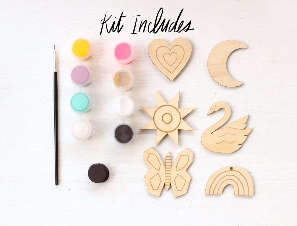DIY Kit Paint Your Own Magnet Kit Craft Kit Party Kit Stay - Etsy