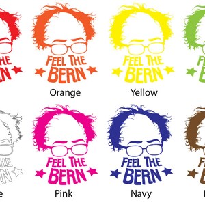 Feel the Bern Bernie Sanders Stickers Vinyl Stickers | Etsy