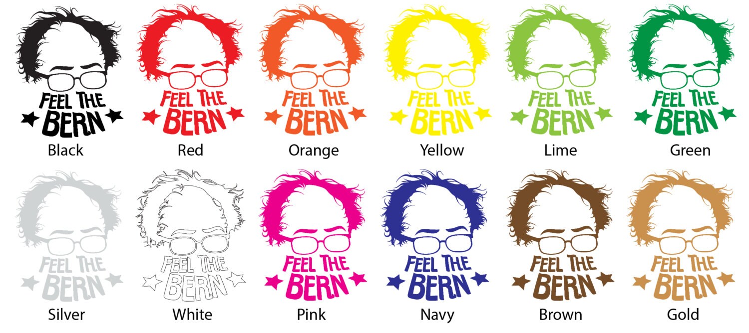 Feel the Bern Bernie Sanders Stickers Vinyl Stickers | Etsy