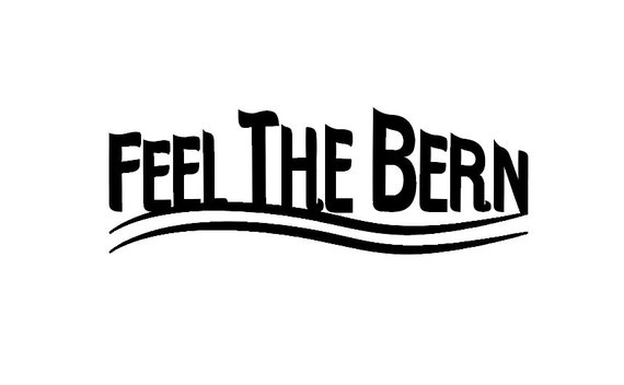 Feel the Bern Vinyl Decal Bernie Sanders 2016 Political | Etsy