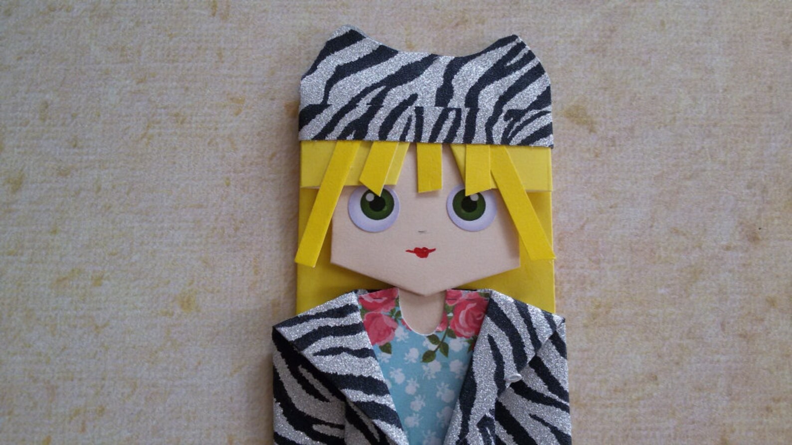 Bookmarks for women Origami Paper doll Unique Magnet | Etsy