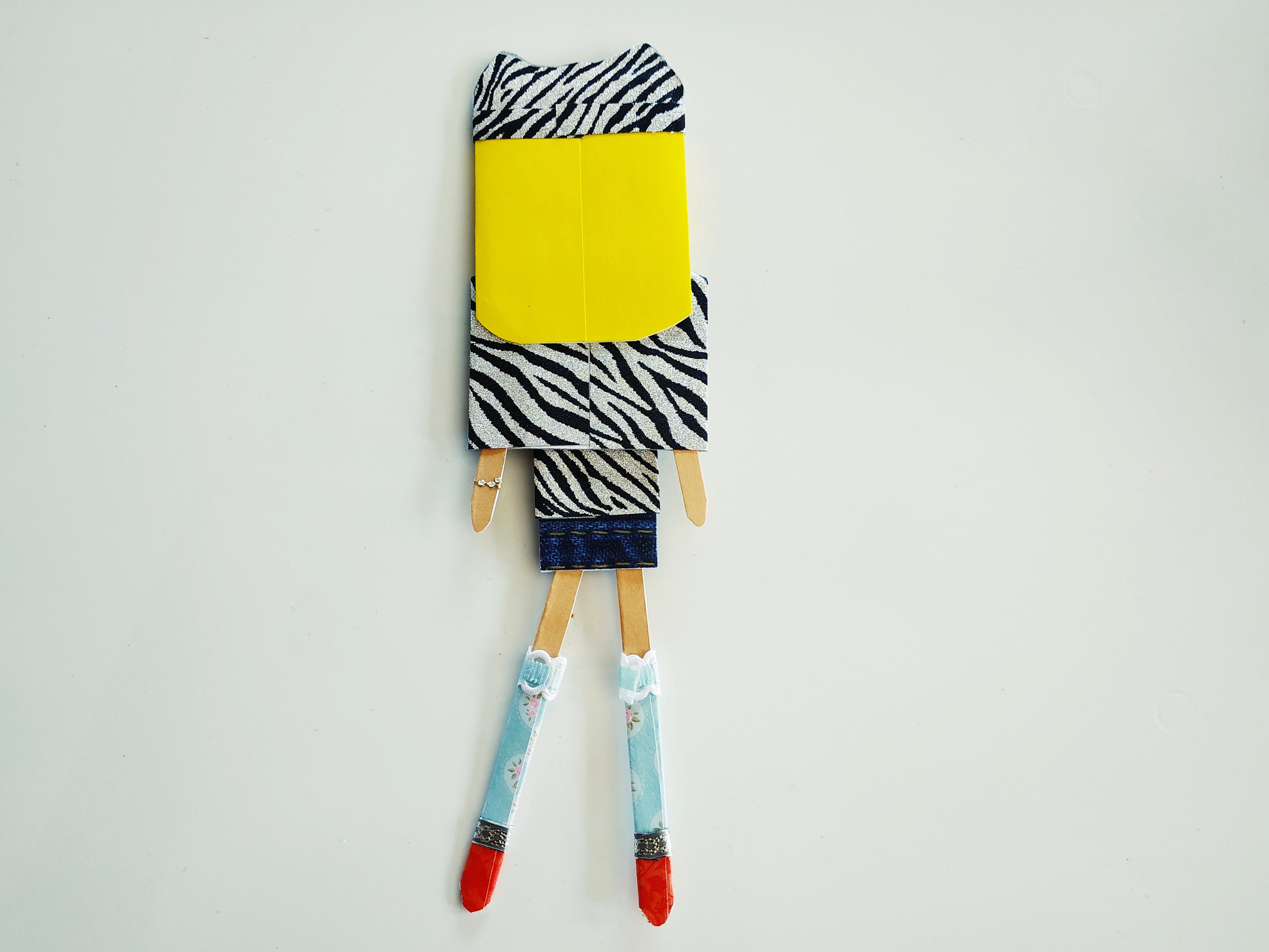 Bookmarks for women Origami Paper doll Unique Magnet | Etsy