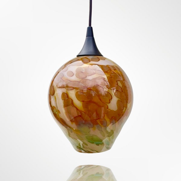 Blown Glass Pendant Light - Etsy