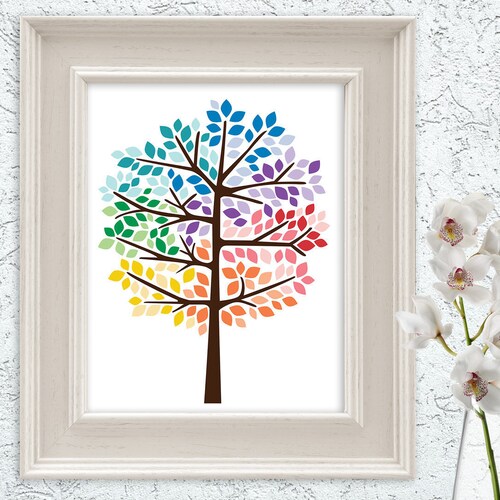 God Keeps His Promises Rainbow 8x10 Hand Lettered Print | Etsy