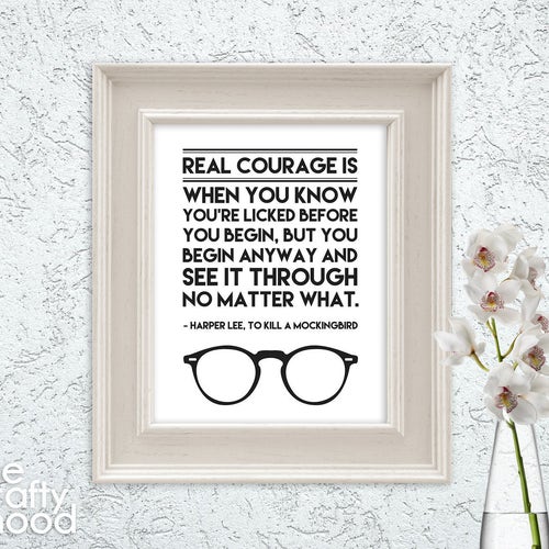 To Kill a Mockingbird Book Page Quote Print Classic American | Etsy
