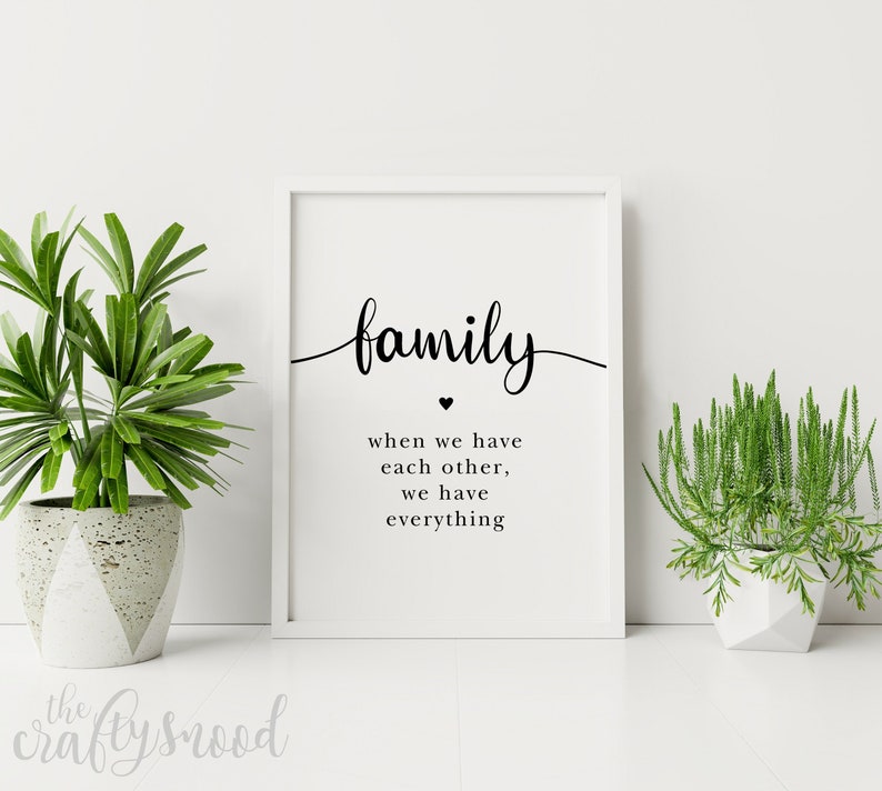 Family is Everything - Printable - Instant Download - Etsy