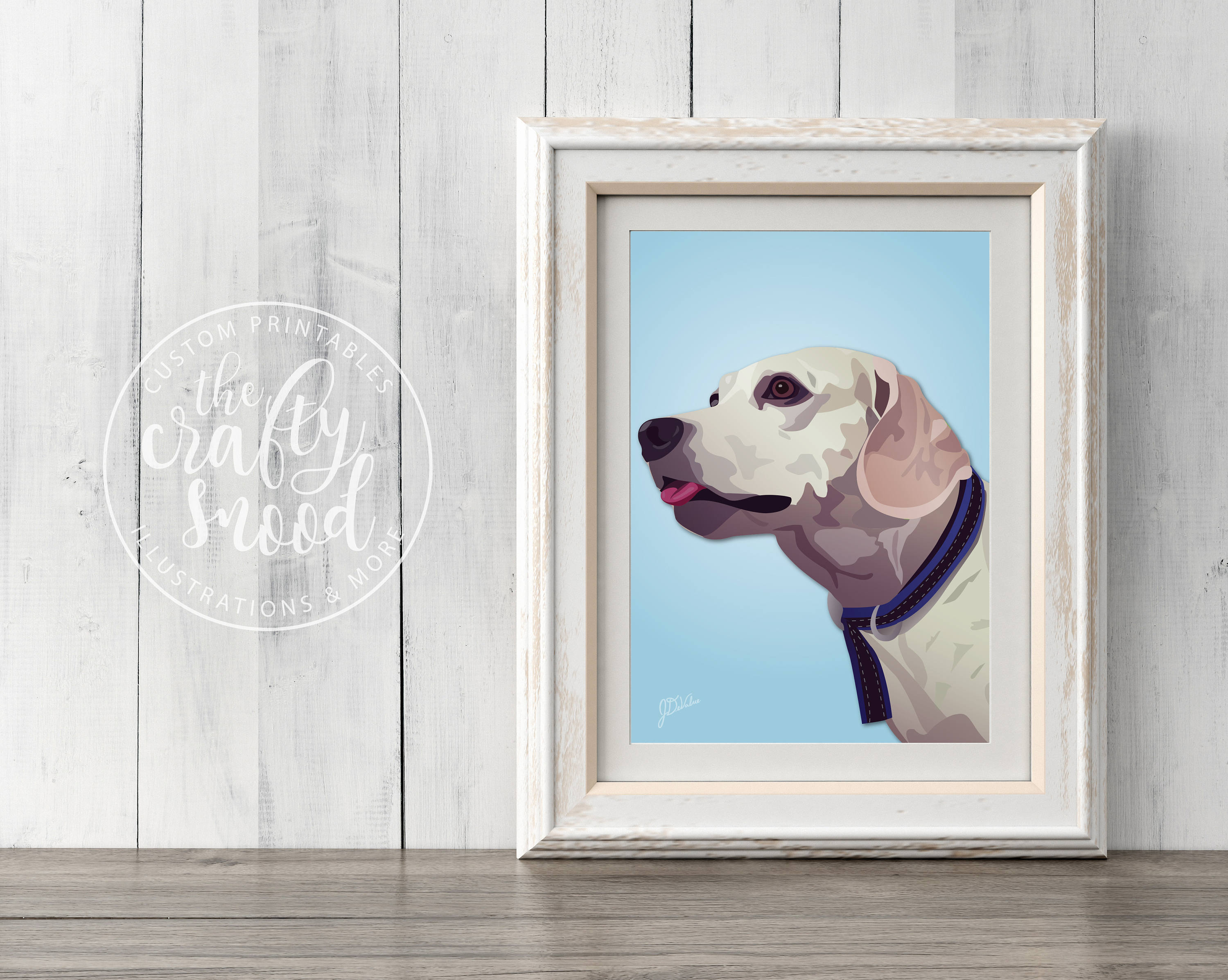 Custom Pet Digital Portrait Digital File | Etsy