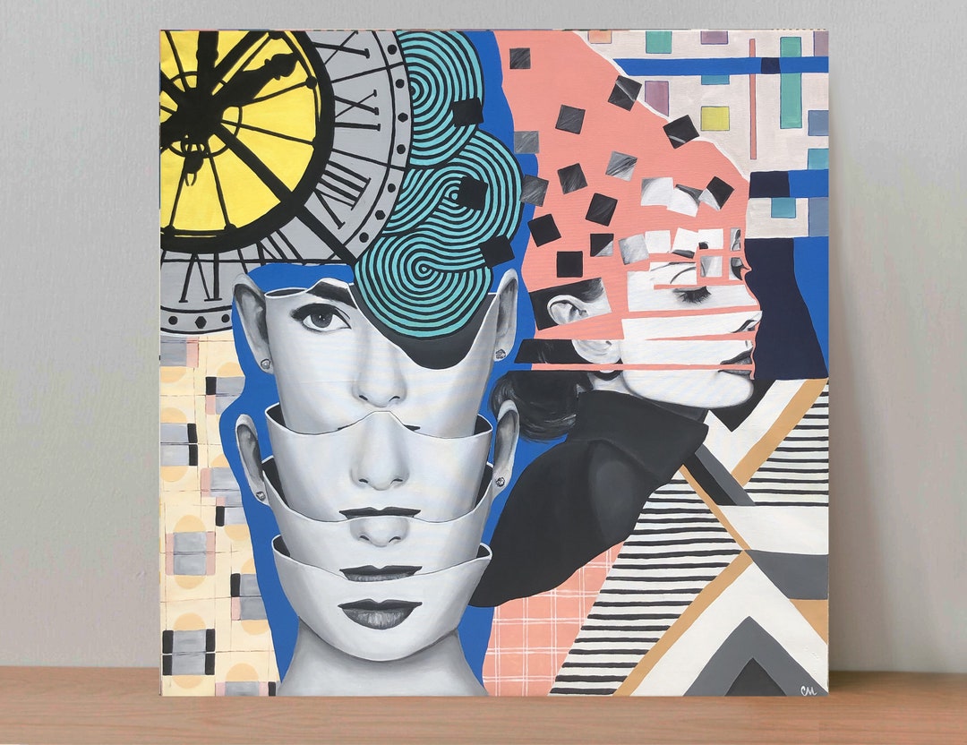 Large Original Acrylic Surrealism Painting, Wall Art, Figurative Art ...