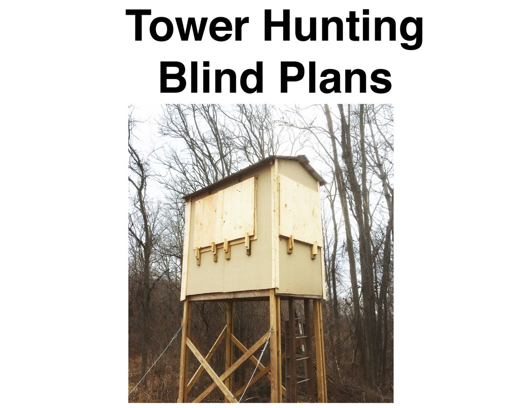 Tower Elevated Hunting Blind Plans - Etsy