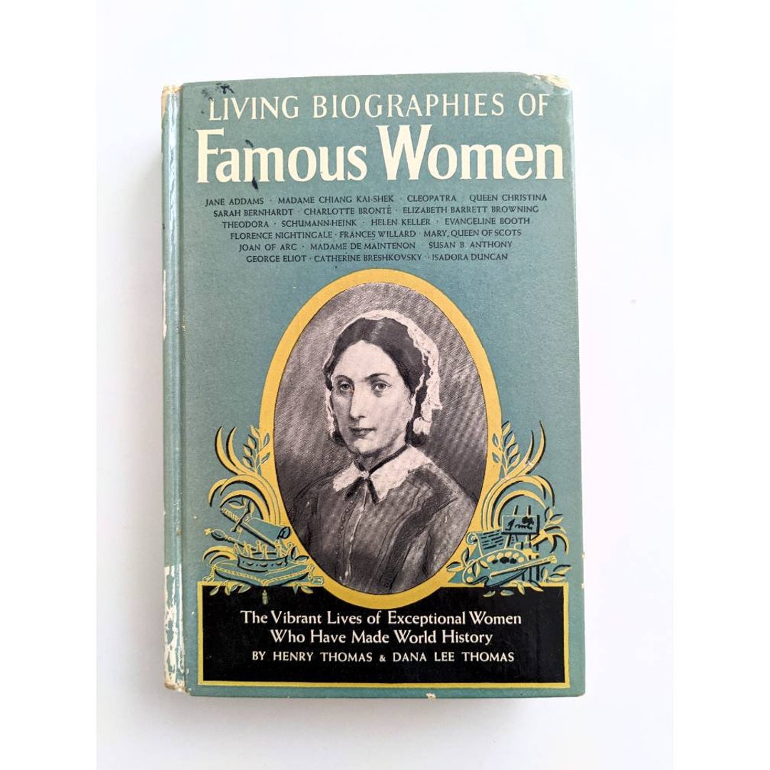 Living Biographies of Famous Women Vintage Book/1950/exceptional Women ...