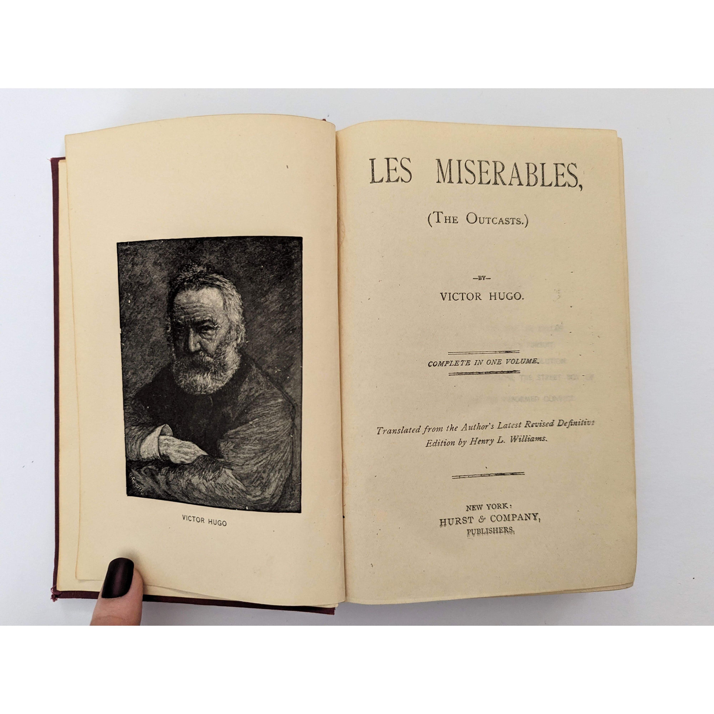 Les Miserables by Victor Hugo Vintage 1930s Hardcover Book Complete in ...