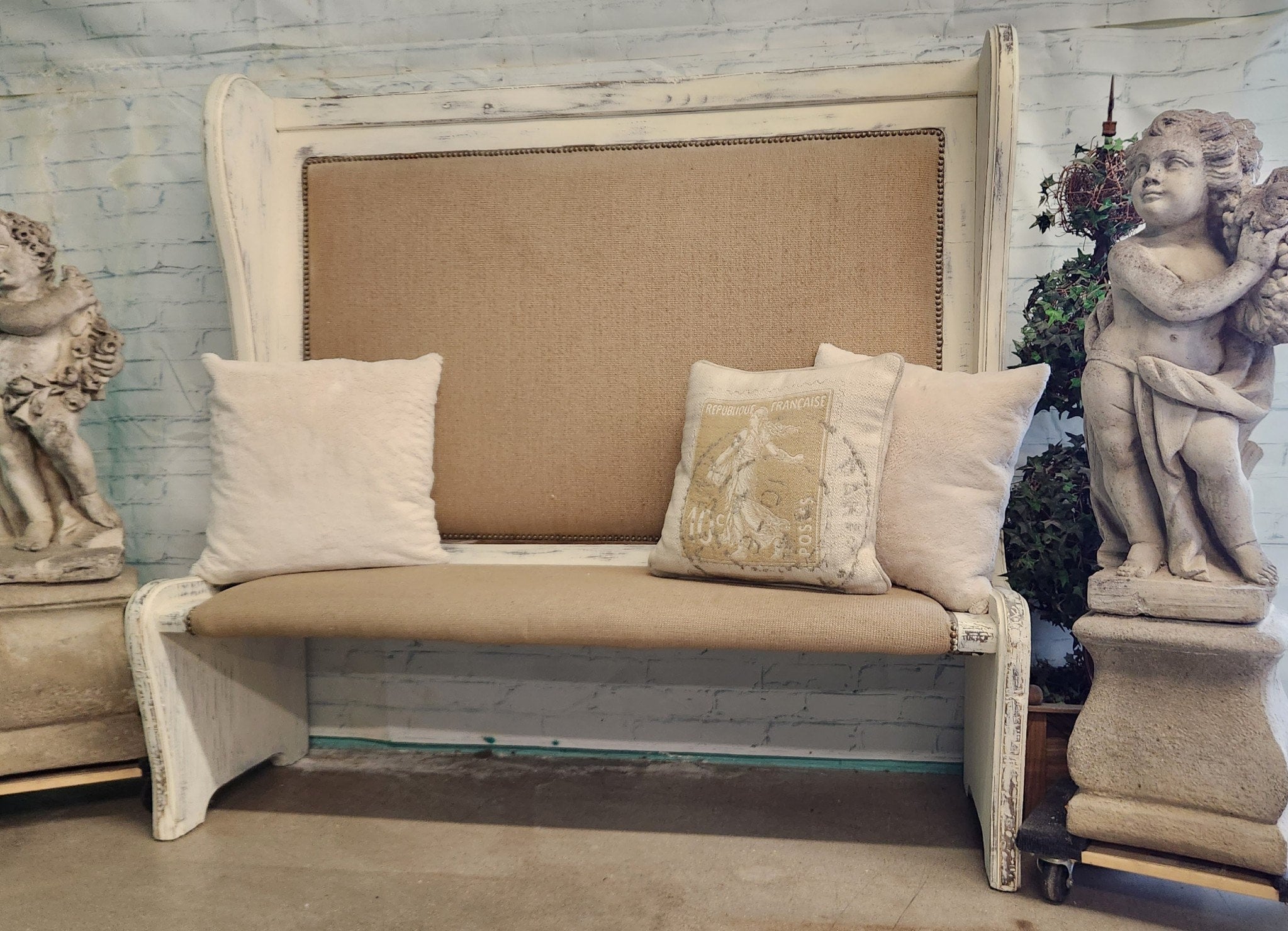 Church Pew, High Back, Upcycle, Vintage Shabby Chic - Etsy