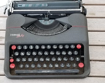 Vintage Iconic Swiss HERMES Baby Good Working Metal Portable - Etsy
