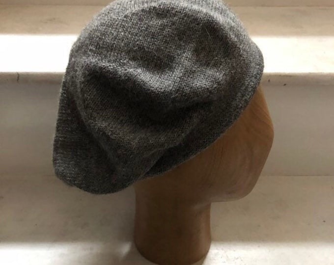Grey Scottish Tam Grey Highlander Bonnet Grey Alpaca Beret - Etsy UK