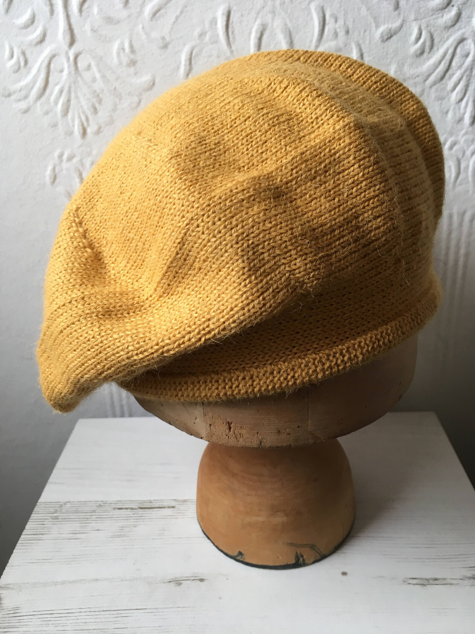 Yellow Beret, Mustard Beret, Yellow Tam, Ochre Tam, Mustard Tam ...