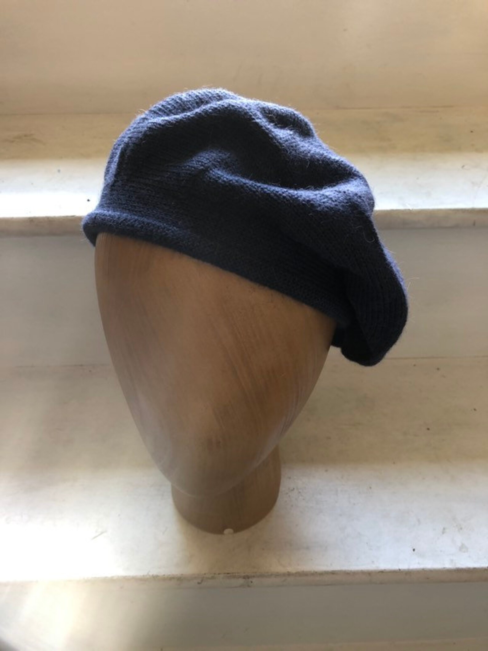 Navy Blue Tam Navy Alpaca Beret Blue Scottish Tam Navy | Etsy