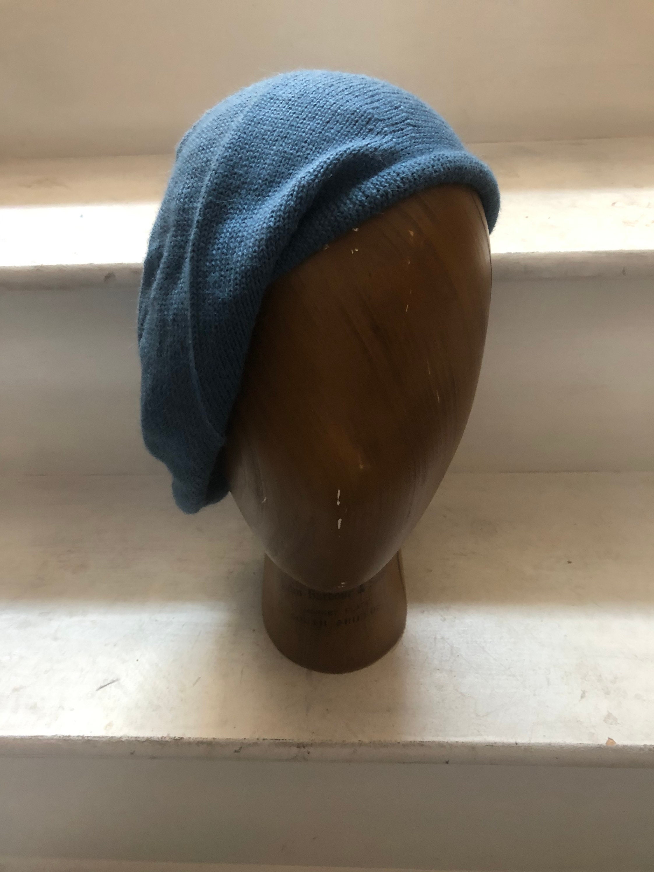 Airforce Blue Tam Blue Highlander Bonnet Petrol Blue Knitted - Etsy