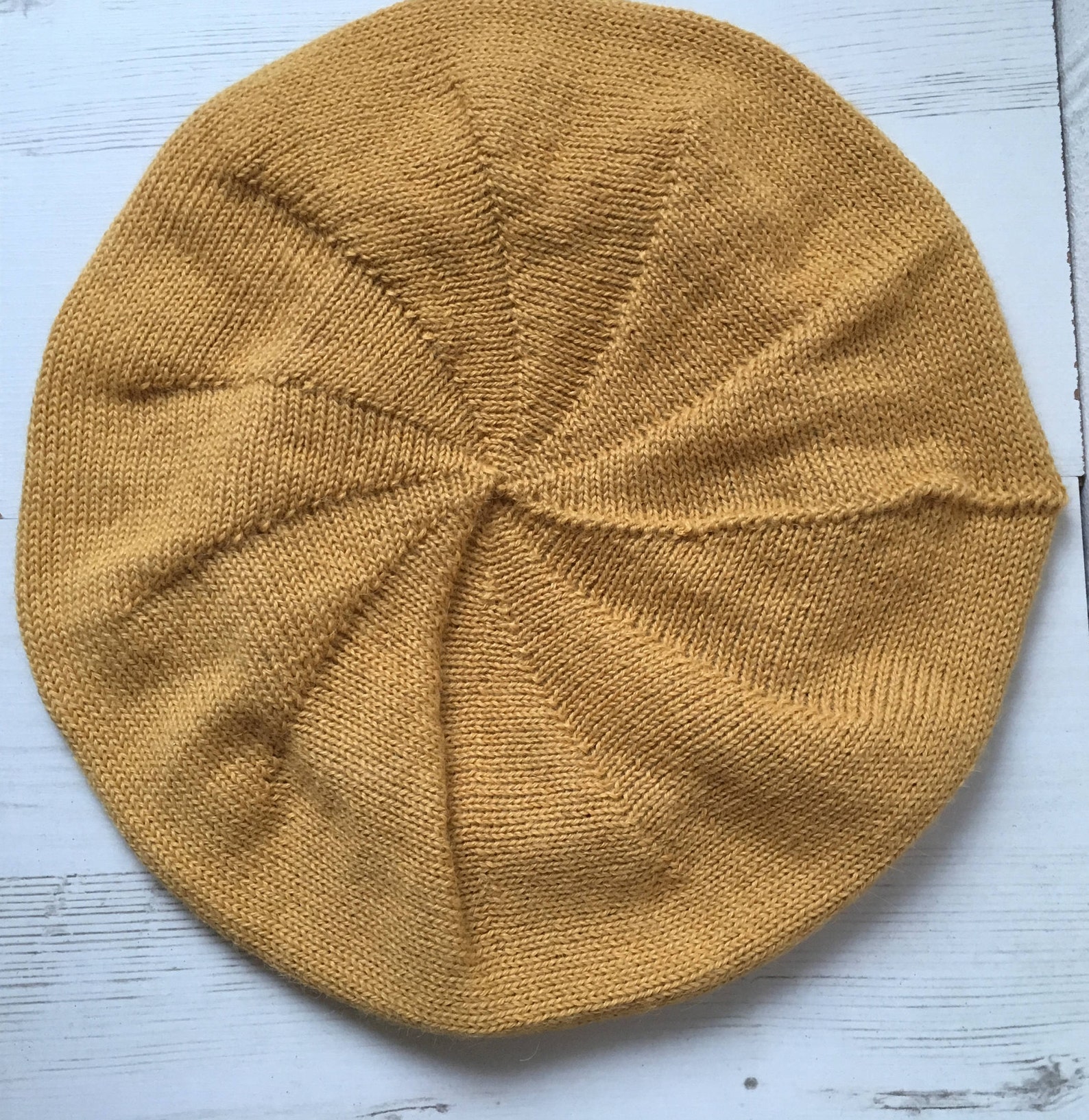 Yellow Beret, Mustard Beret, Yellow Tam, Ochre Tam, Mustard Tam ...