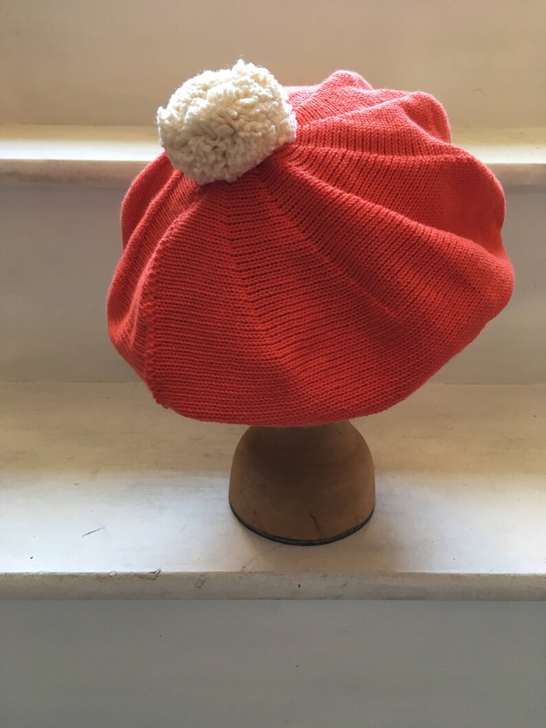 Orange Cotton Beret Scarlet Beret Women's Orange Beret - Etsy