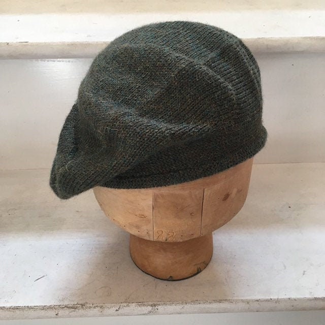 Dark Green Tam Green Scottish Bonnet Green Knit Beret Green - Etsy